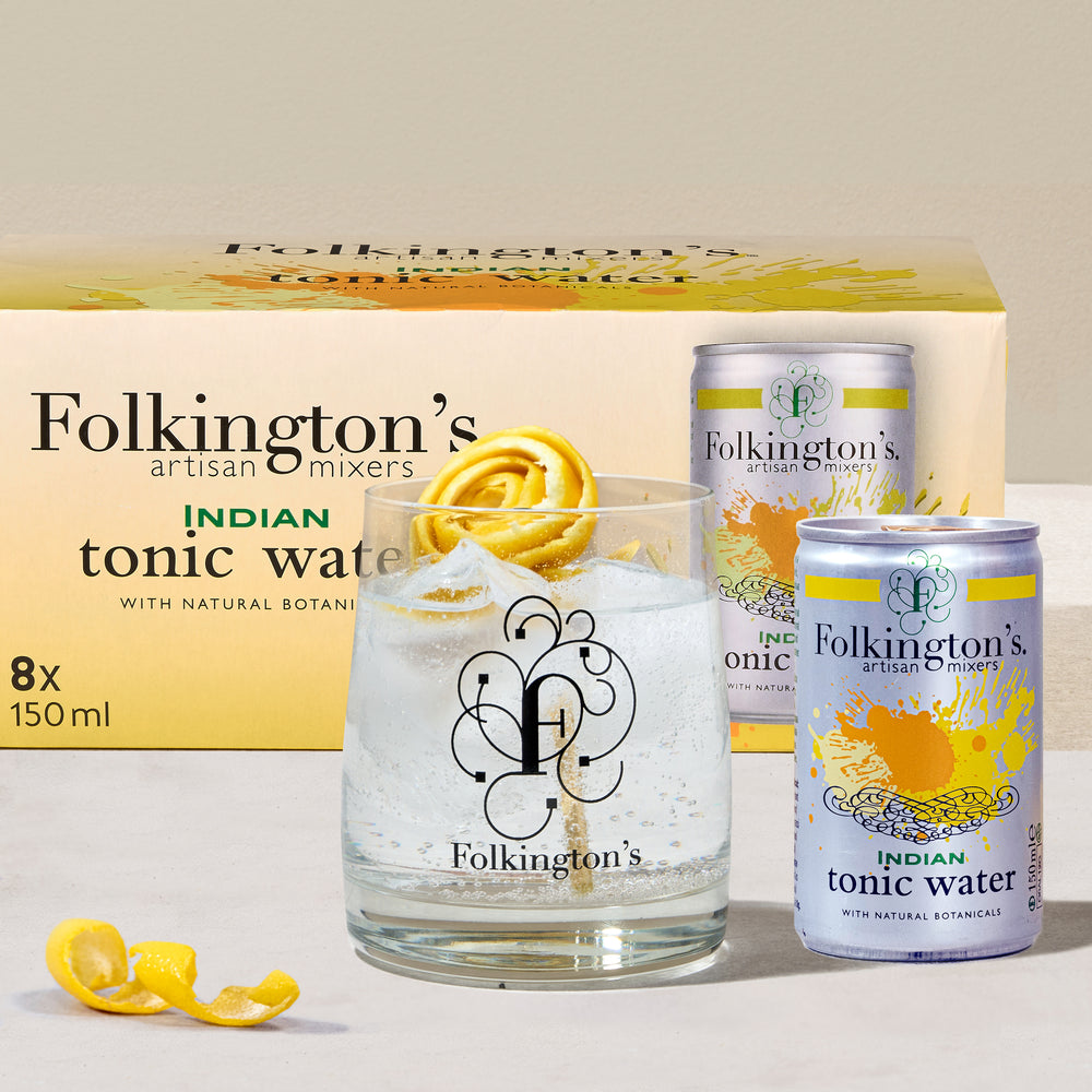 Folkington's Tonic Waters - 150ml cans - 4 Varieties