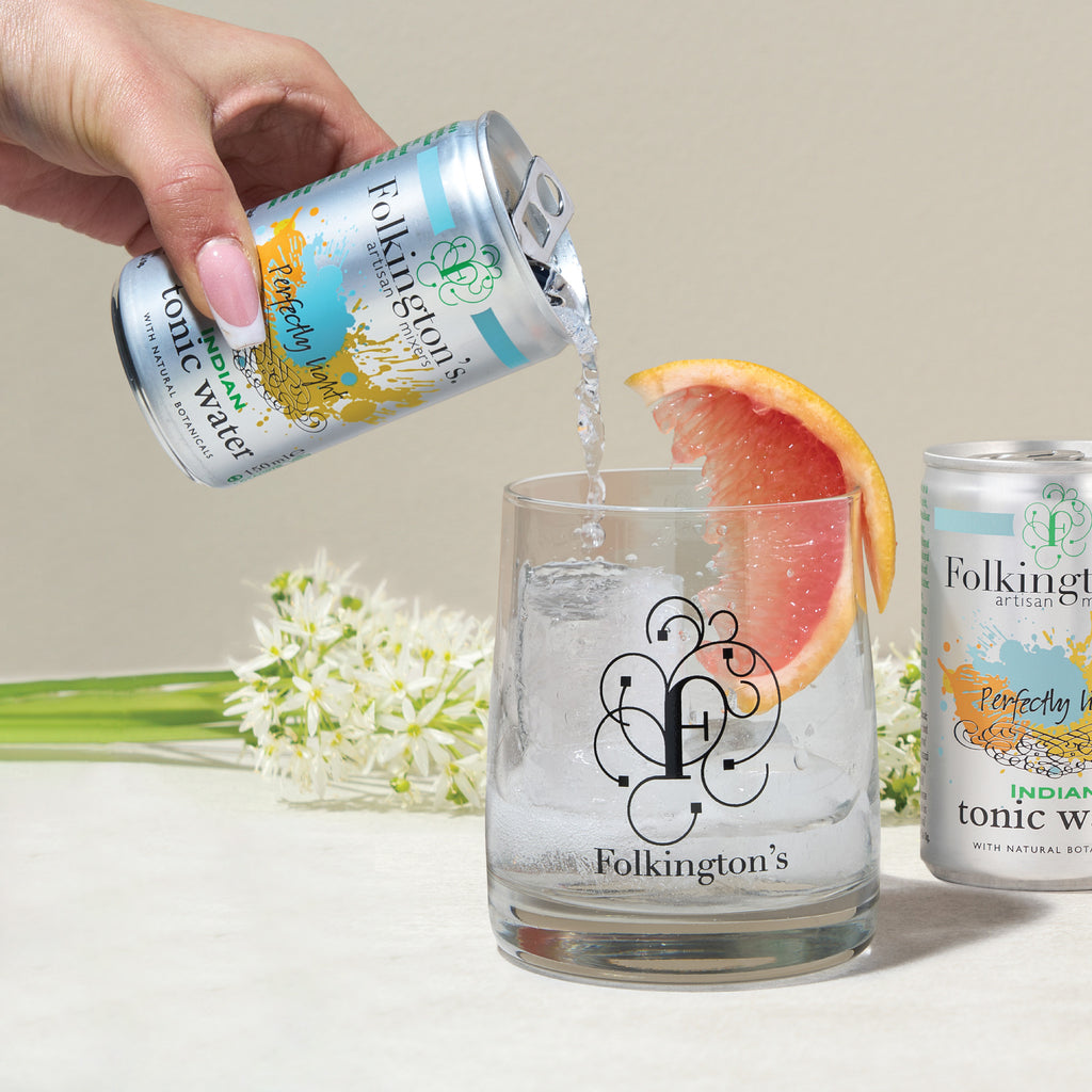 Indian tonic water light - 24 x 150ml cans TRAY – Folkington's