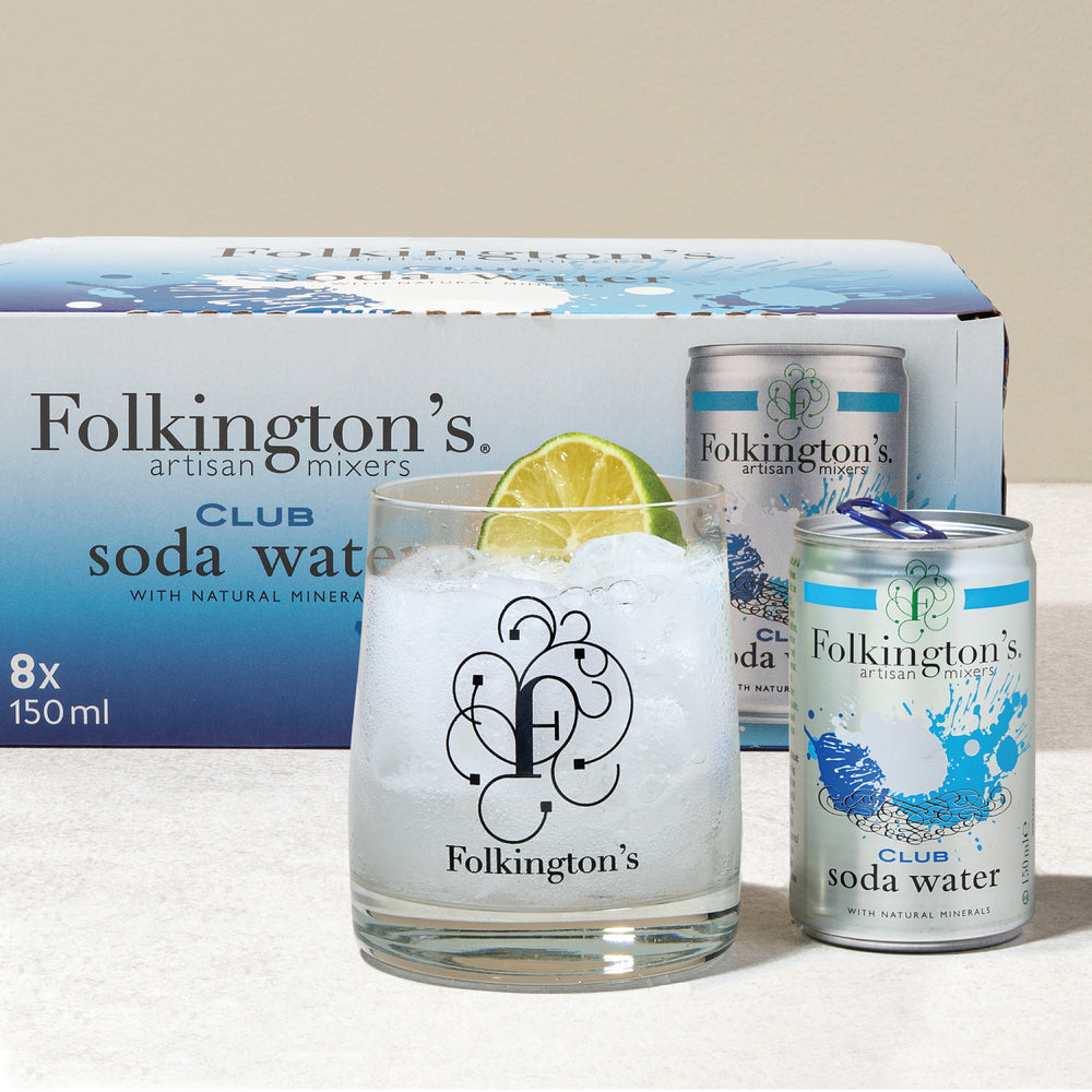 Club soda water - 3 x 8 can fridgepacks – Folkington's