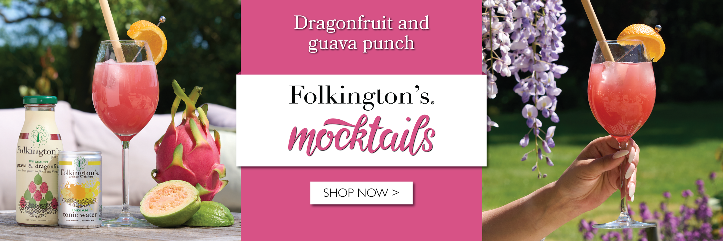 Folkington's Juices, tonic waters, pressés and other mixers
