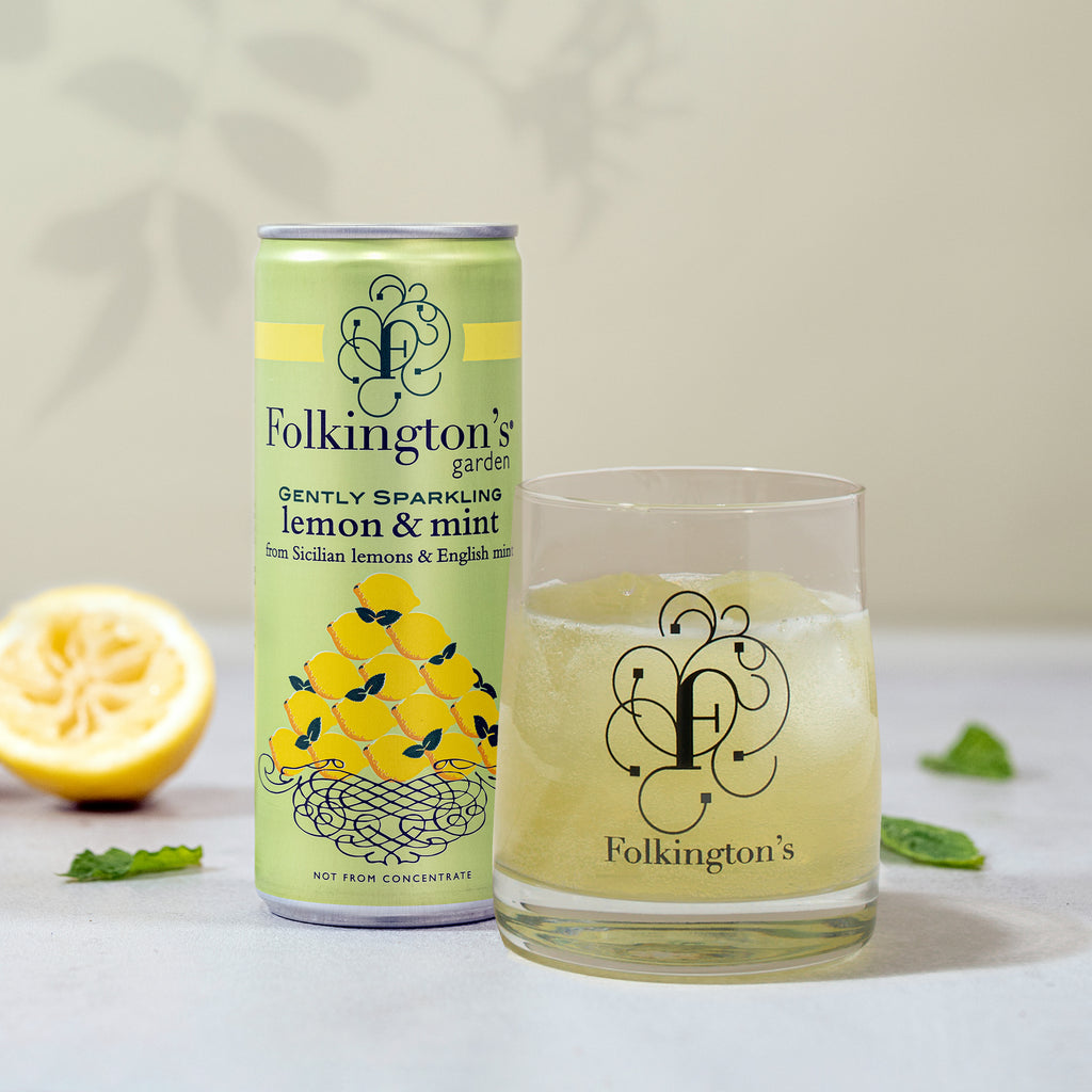 Gently sparkling lemon & mint pressé – Folkington's