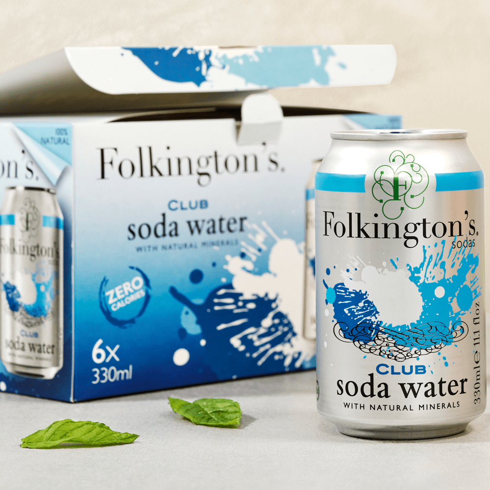 Club soda water – Folkington's