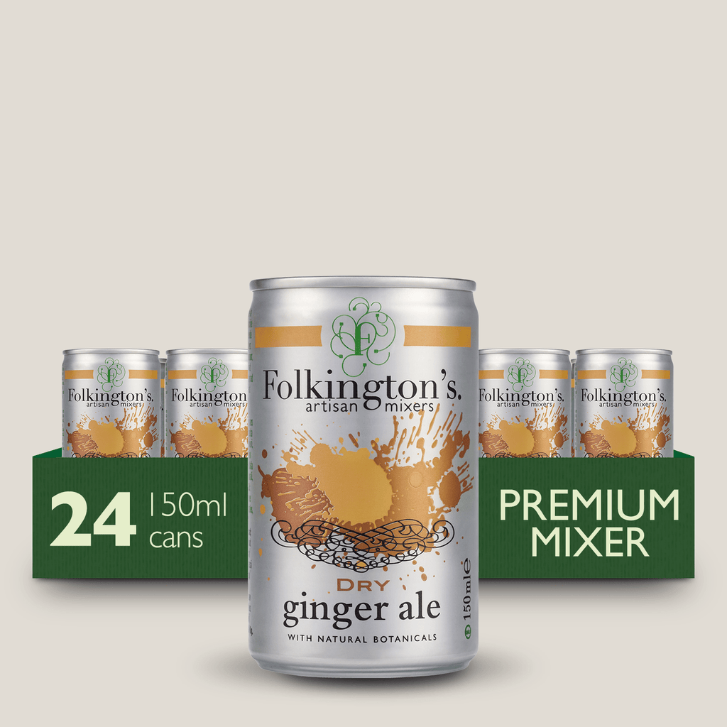 Dry ginger ale - 24 x 150ml cans TRAY – Folkington's