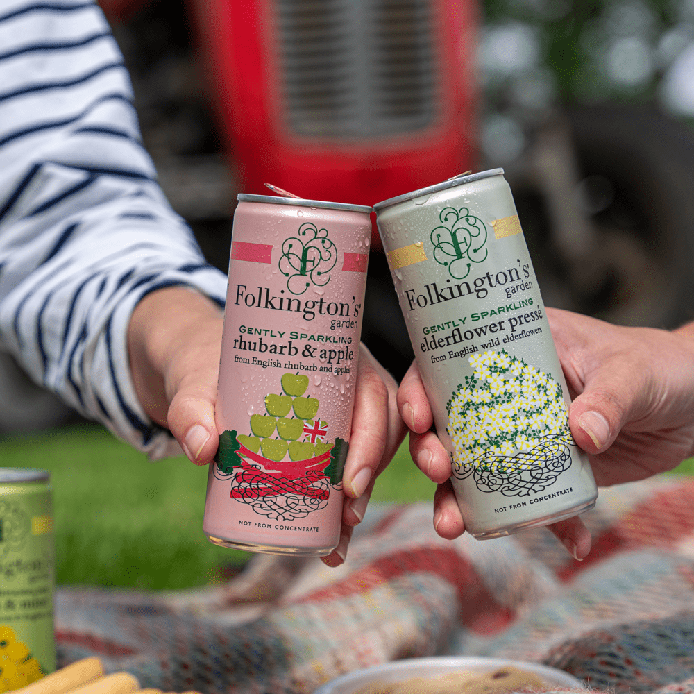 Gently sparkling rhubarb & apple pressé – Folkington's