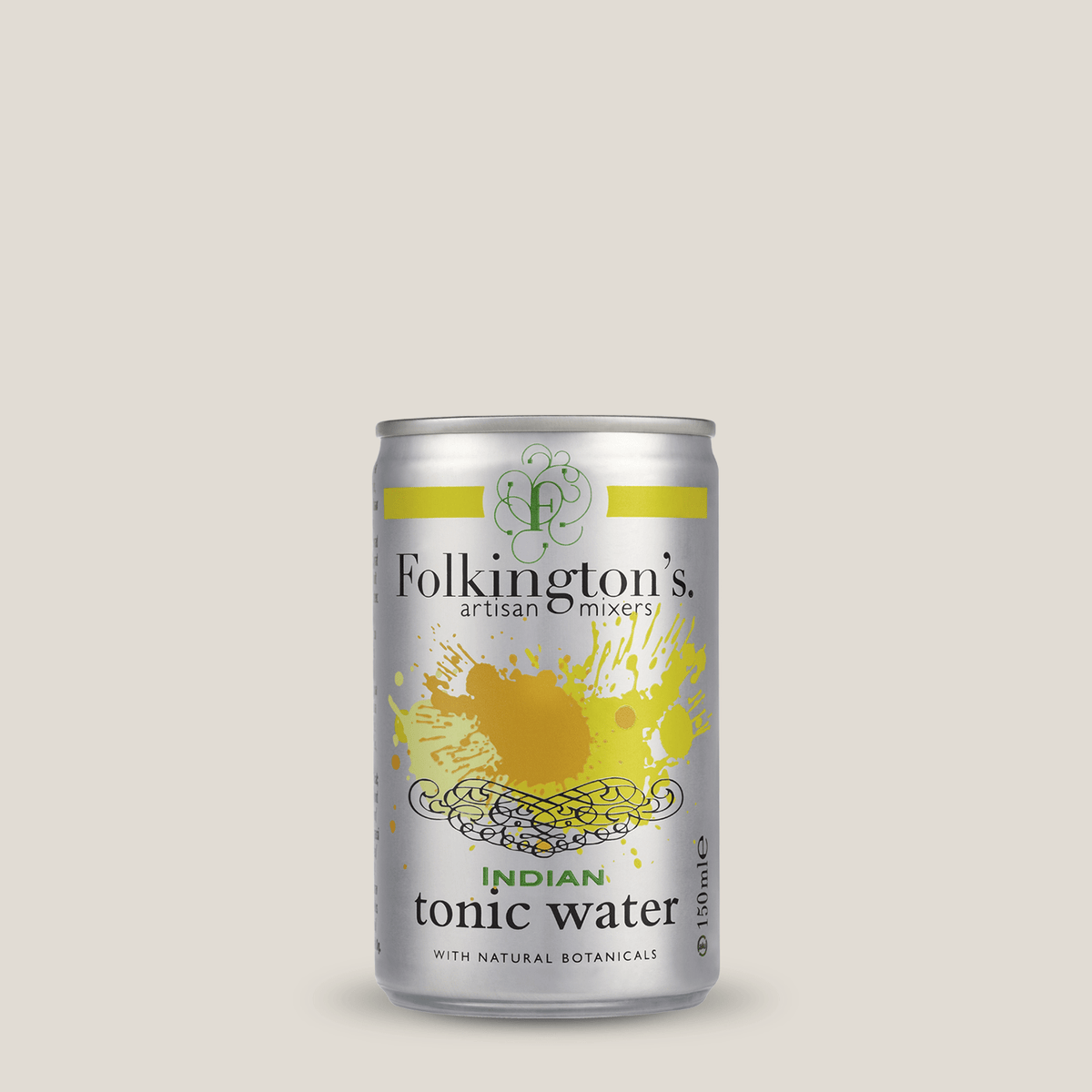 Indian tonic water - 24 x 150ml cans TRAY – Folkington's
